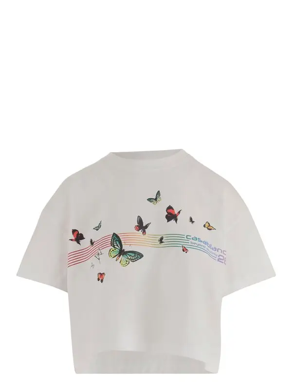 Casablanca Cotton T-shirt With Logo - White