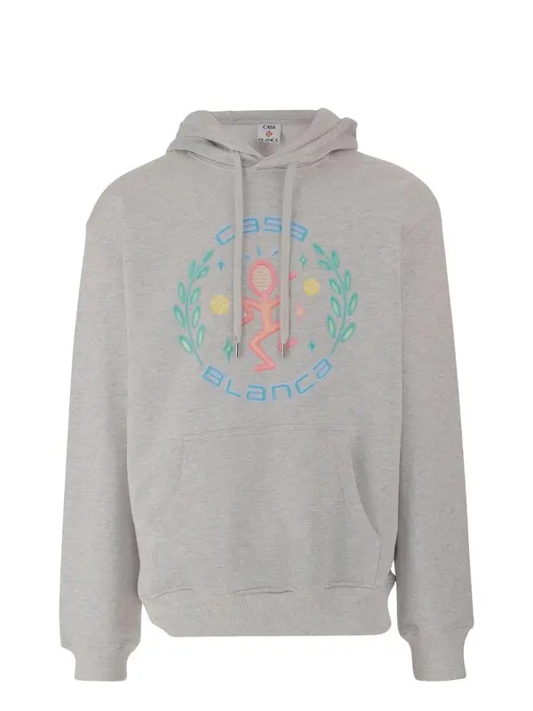 Casablanca Cotton Sweatshirt With Logo - Grey
