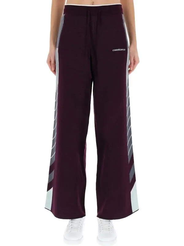 Casablanca Diagonal Tennis Pants - Purple