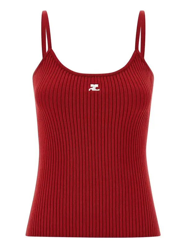 COURREGES Reedition' Tank Top - Red