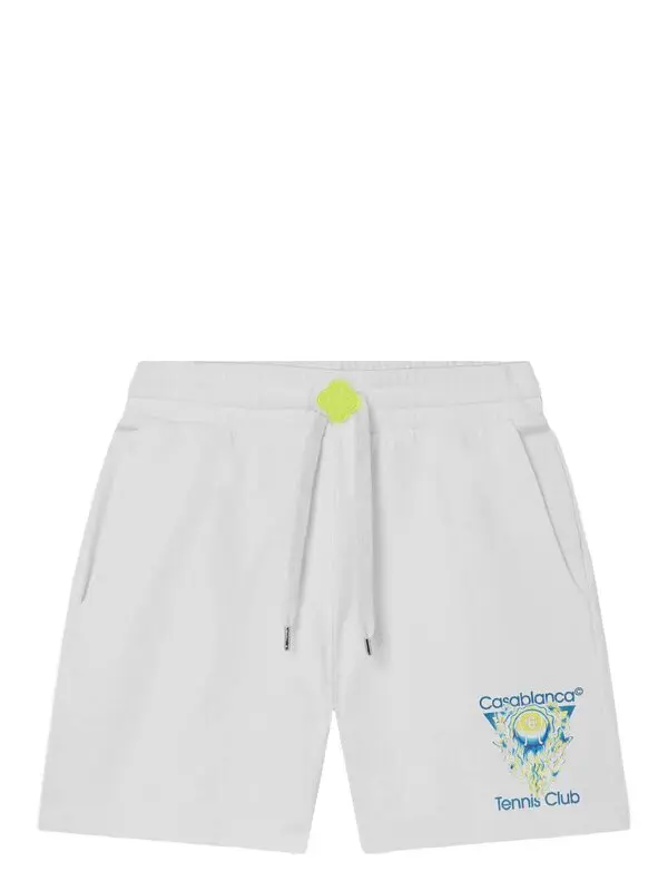 Casablanca Cotton Logo Shorts - White