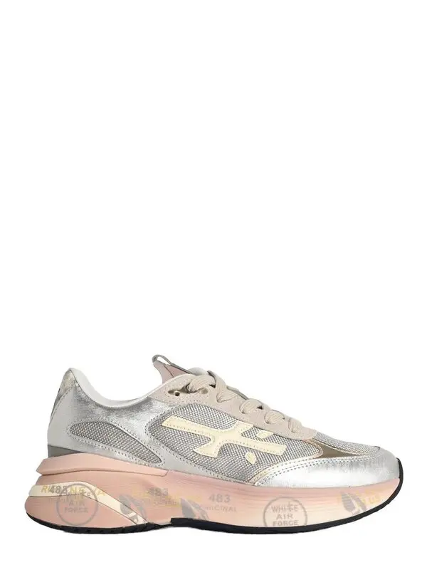 Premiata Leather Blend Sneakers - Grey
