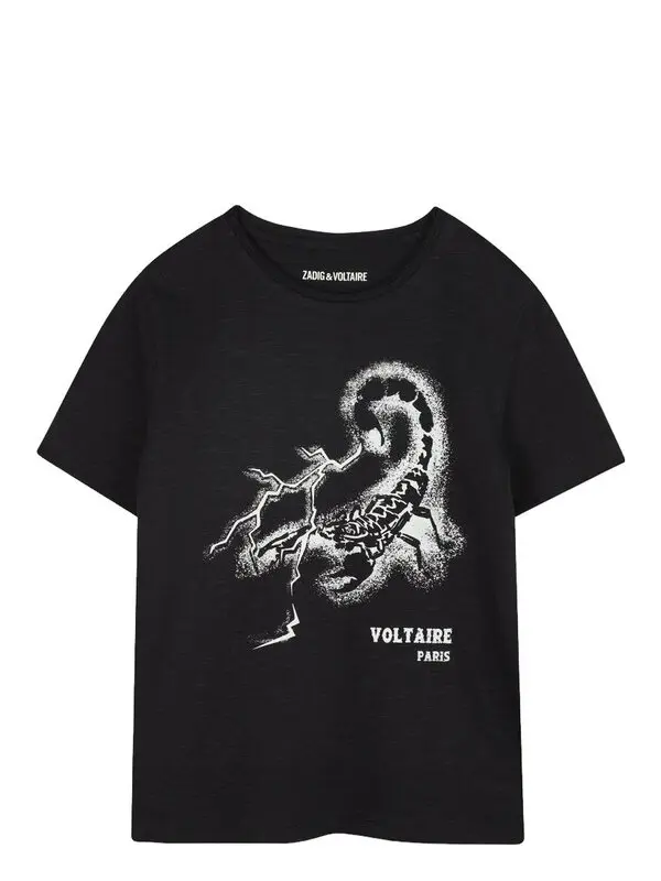 Zadig&Voltaire T-shirt With Scorpion Logo - Charcoal