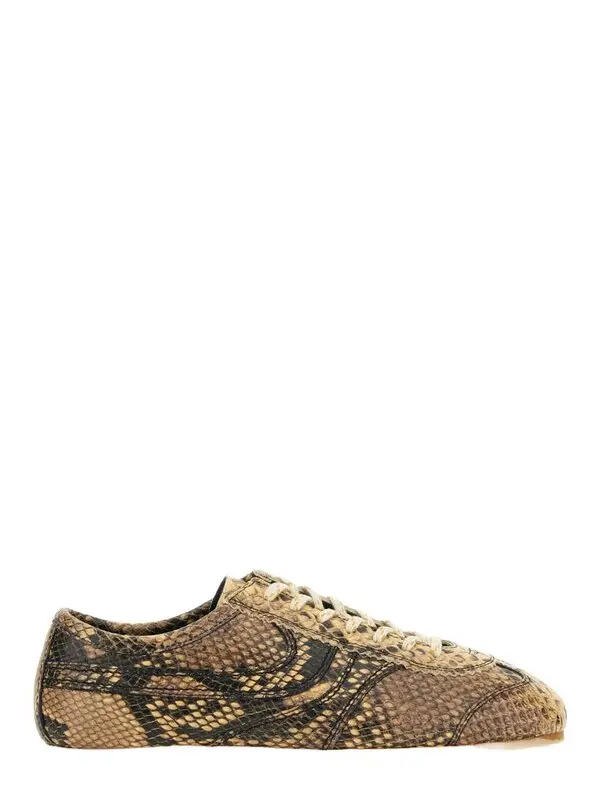 Dries Van Noten Leather Low Top Sneaker - Multicolour