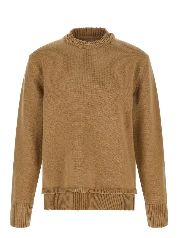 MAISON MARGIELA Patch Wool Sweater - Beige