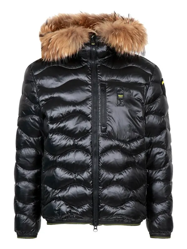 BLAUER. Quilted Down Padded Jacket - Black