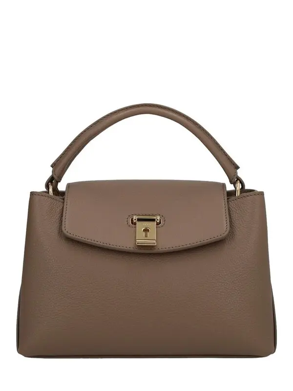 Bally Small 'lock Me' Bag - Beige