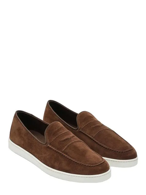 Church's Suede Pebbles Loafers - Brown