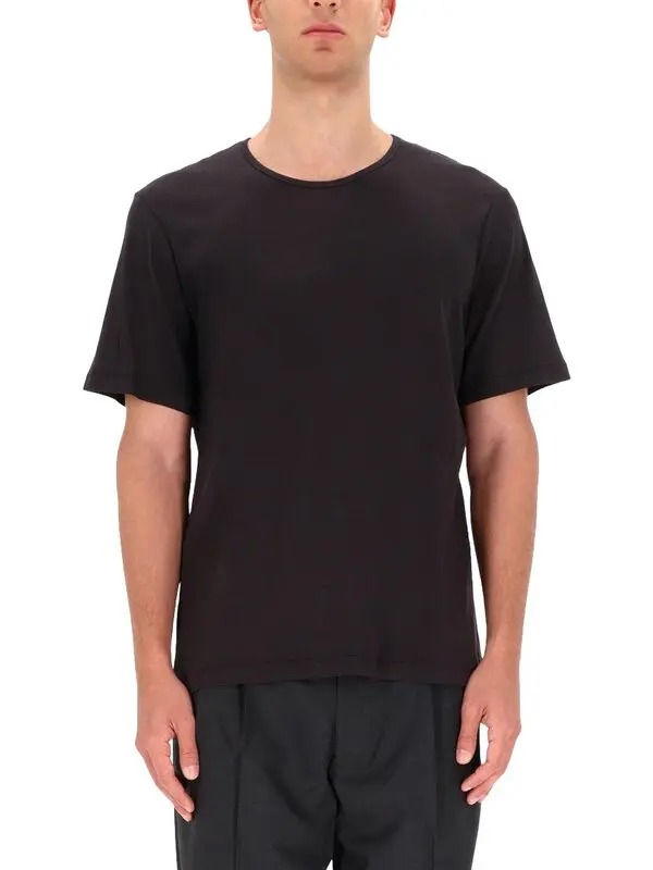 LEMAIRE Cotton T Shirt - Charcoal