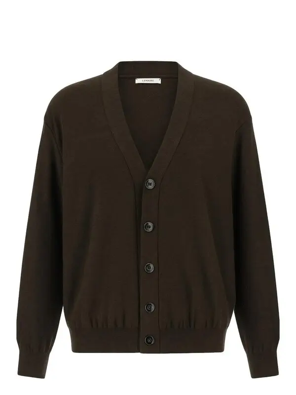 LEMAIRE Twisted Cardigan - Brown