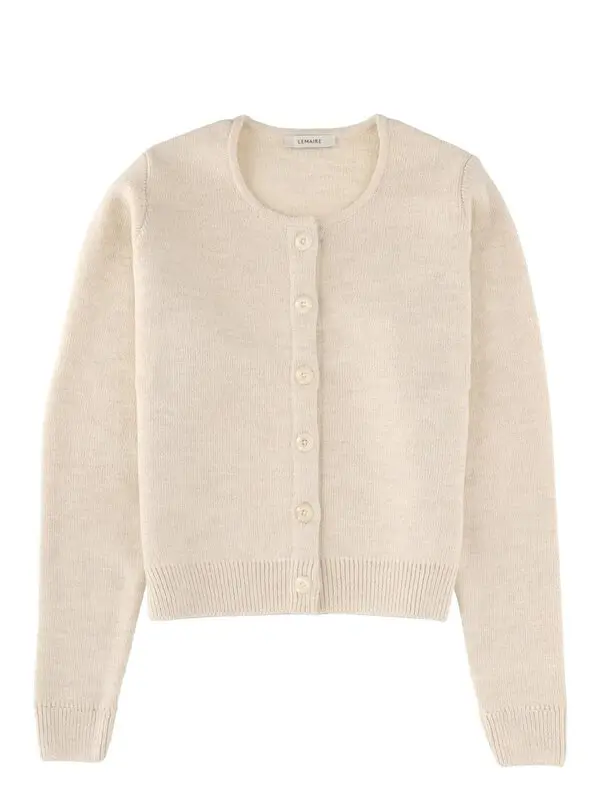LEMAIRE Wool Blend Buttoned Cardigan - White