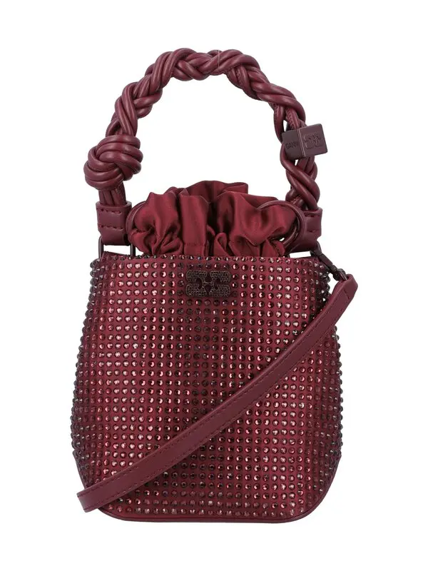 GANNI Mini Bou Bucket Bag - Purple