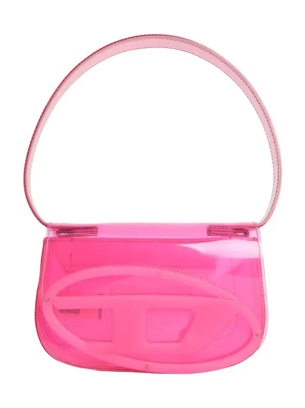 DIESEL 1dr Shoulder Bag In Transparent Tpu - Fuchsia