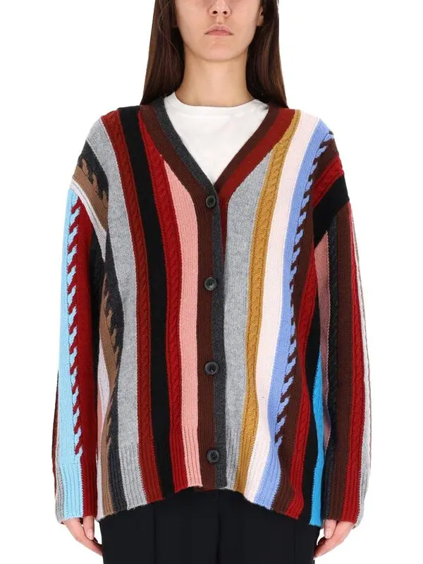 Paul Smith Cashmere Blend Cardigan - Multicolour