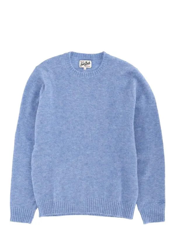 MC2 SAINT BARTH Crew Neck Wool Sweater - Azure