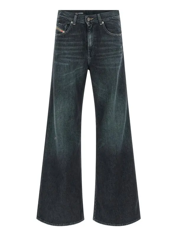 DIESEL D-akemi Wide Leg Jeans - Blue