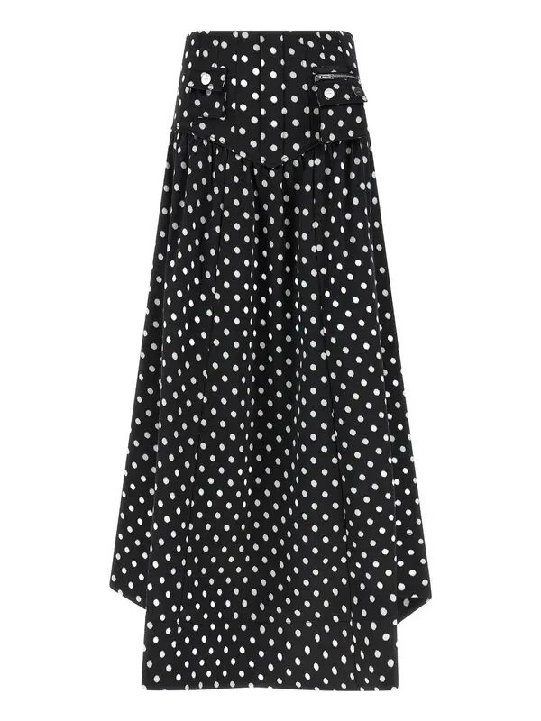 GANNI Polka Dots Skirt - Black