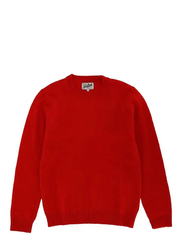 MC2 SAINT BARTH Crew Neck Wool Sweater - Red