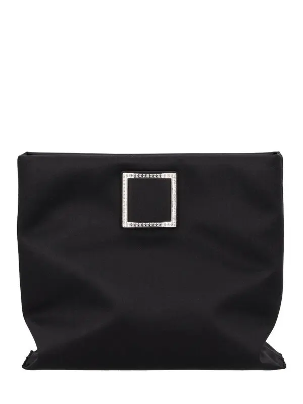 ROGER VIVIER Trompette Clutch Bag - Black