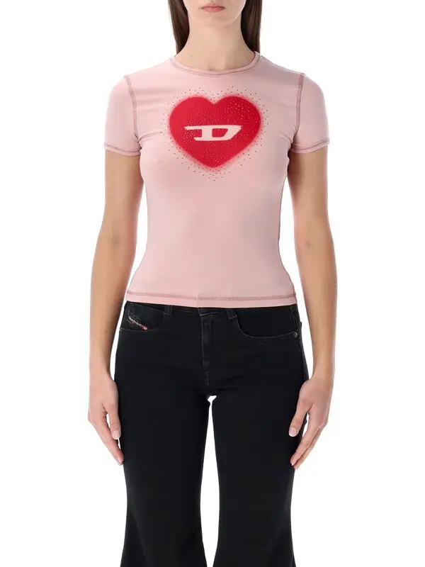 DIESEL® T-uncuties T-shirt - Pink