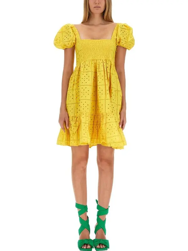 GANNI Mini Dress - Yellow