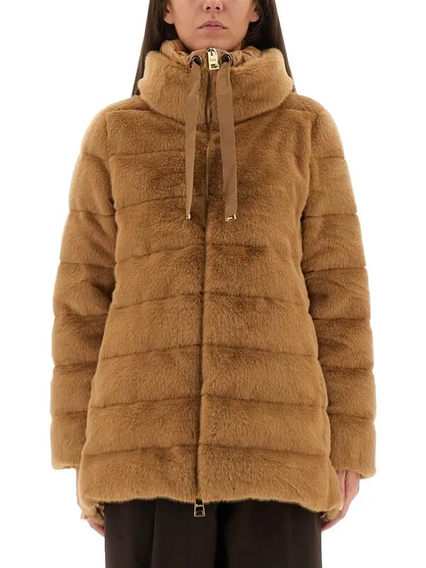 Herno Eco Fur Down Jacket - Beige