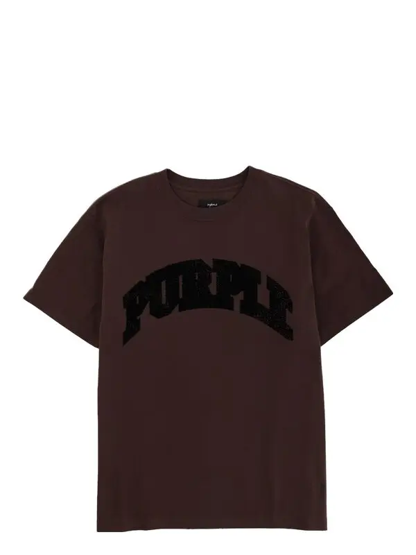 PURPLE BRAND T Shirt With Logo - Brown