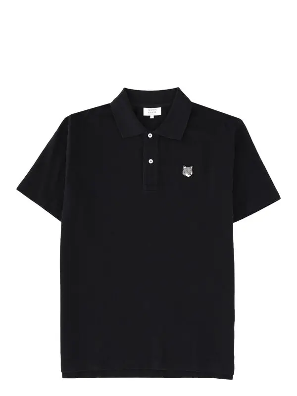 Maison Kitsuné Polo With Logo - Black
