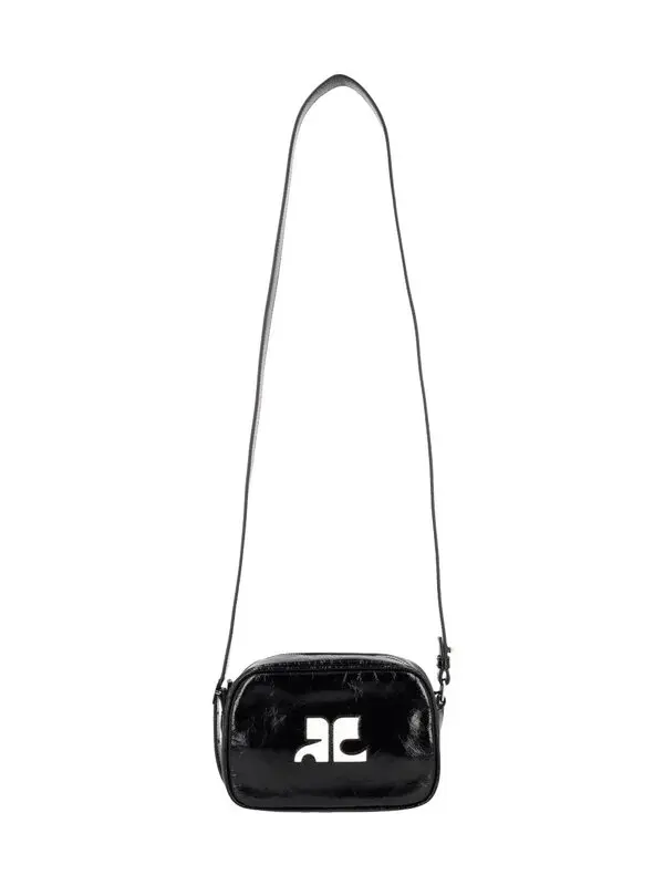COURREGES Re-edition Naplack Bag - Black