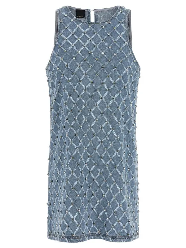 Pinko Amorino Mini Dress - Light Blue