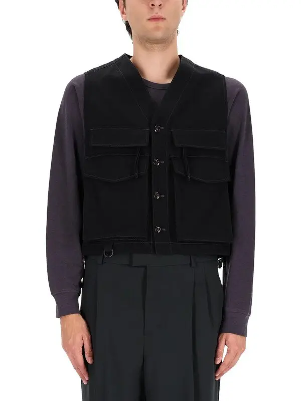 LEMAIRE Utility Vest - Black