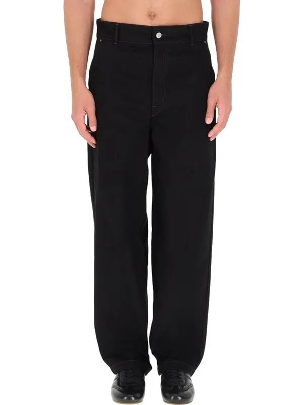 LEMAIRE Maxi Barrel Trousers - Black