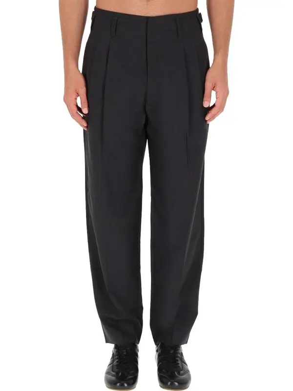 LEMAIRE Tailored Relaxed Fit Trousers - Black