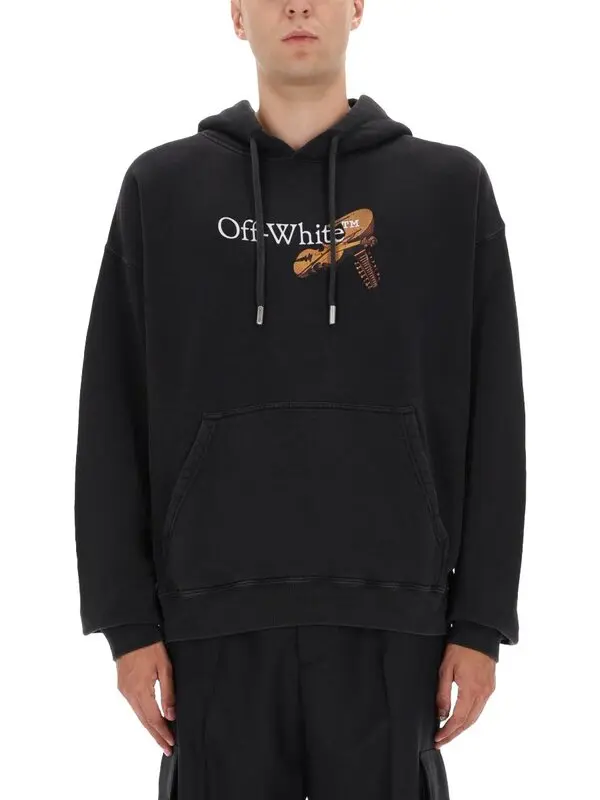 Off-White Sweatshirt With Logo - Black