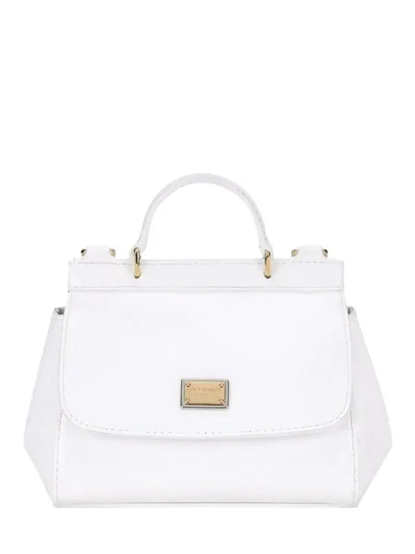 Dolce & Gabbana Shoulder Bag In Patent Leather - White