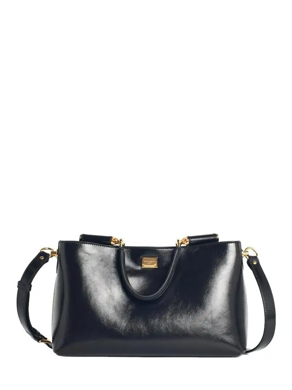 Dolce & Gabbana My Sicily Large Leather Bag - Black