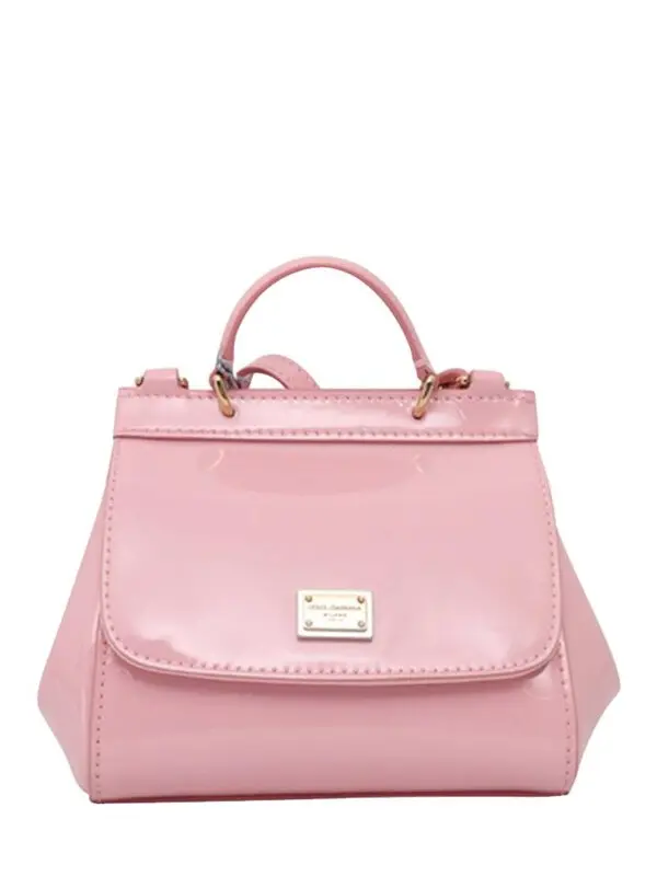 Dolce & Gabbana Patent Leather Shoulder Bag - Pink