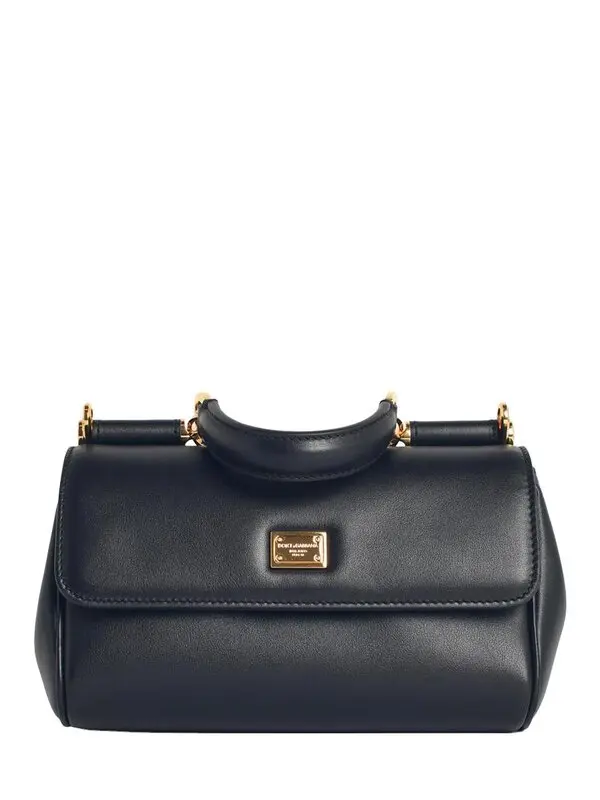 Dolce & Gabbana My Sicily Leather Handbag - Black