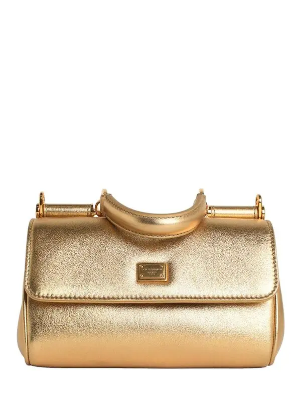 Dolce & Gabbana My Sicily Leather Handbag - Gold