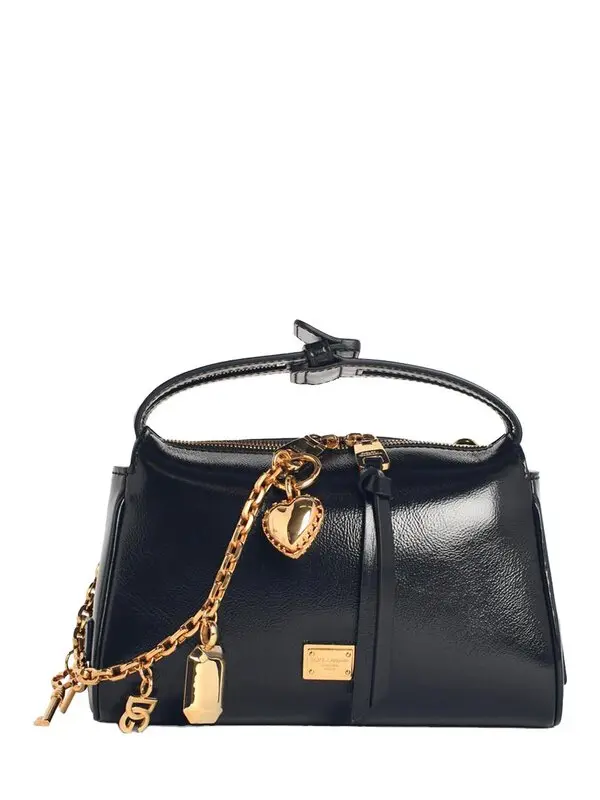 Dolce & Gabbana Vittoria Leather Handbag - Black