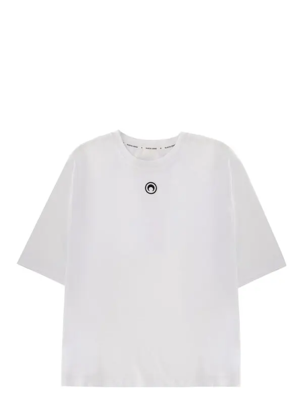 MARINE SERRE T Shirt With Logo - White