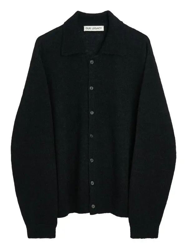 Our Legacy Collared Buttoned Cardigan - Black