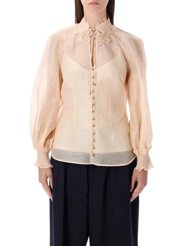 Zimmermann Rebellion Blouse - Peach