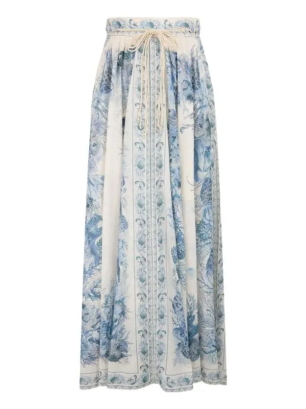 Zimmermann Wonderlust Long Skirt - Multicolour