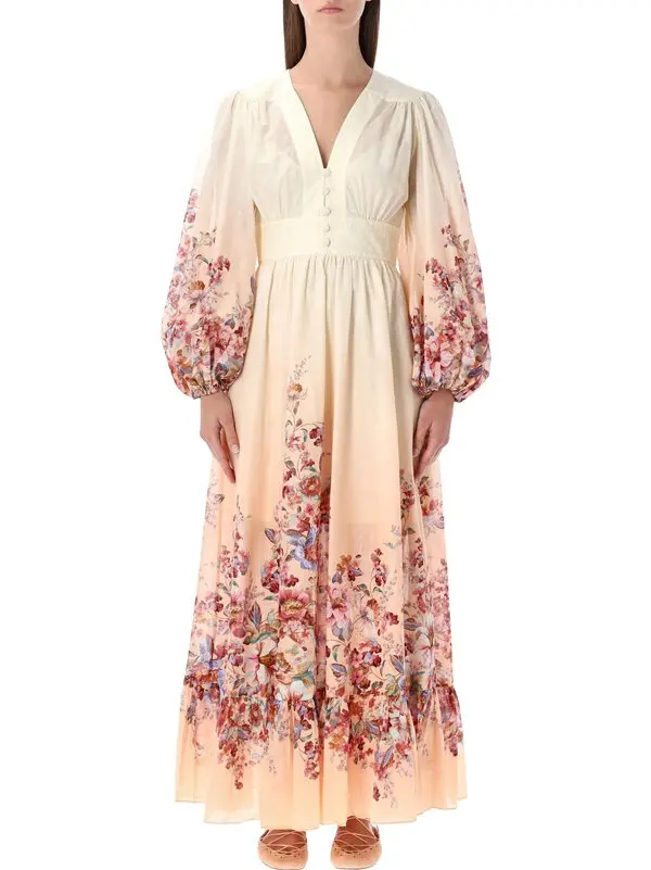 Zimmermann Awaken Maxi Dress - Ivory Floral
