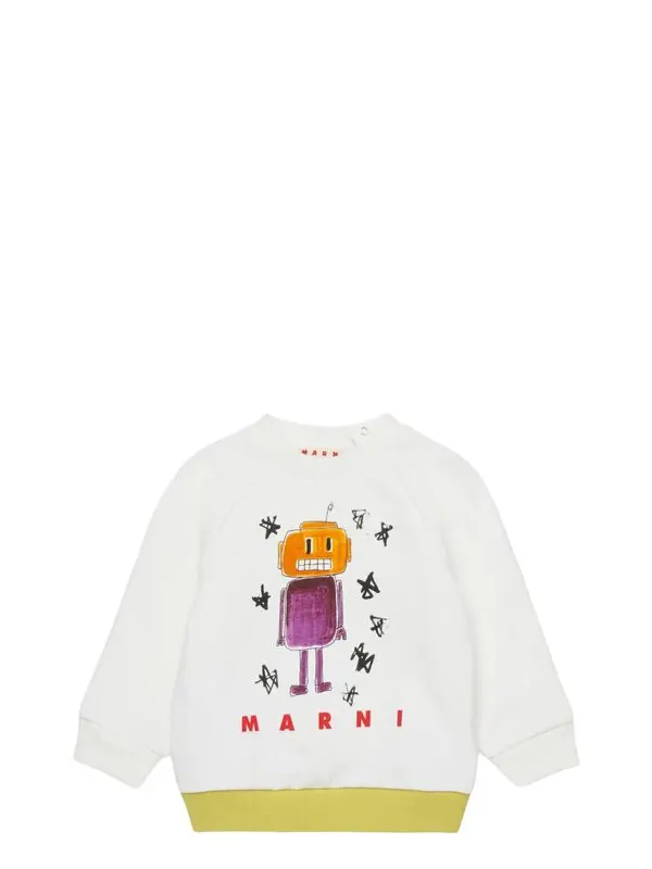 Marni Cotton Sweatshirt - White