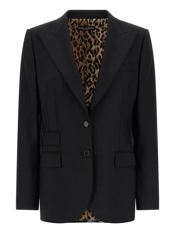 Dolce & Gabbana Turlington Single-breasted Blazer - Black