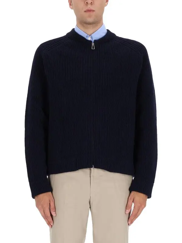 Paul Smith Zippered Cardigan - Blue