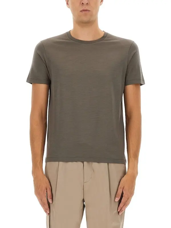 Herno Wool T Shirt - Grey