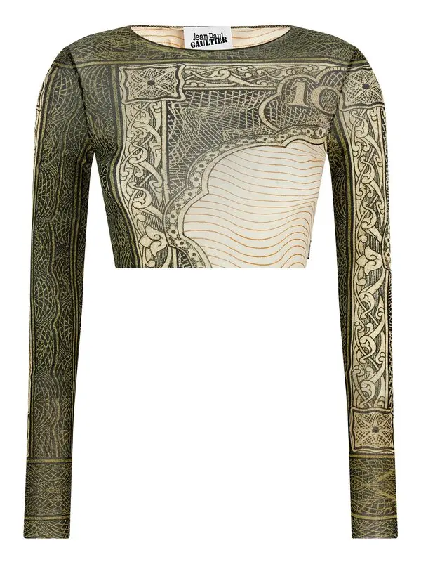 JEAN PAUL GAULTIER Re-edition The Green Cartouche Top - Multicolor